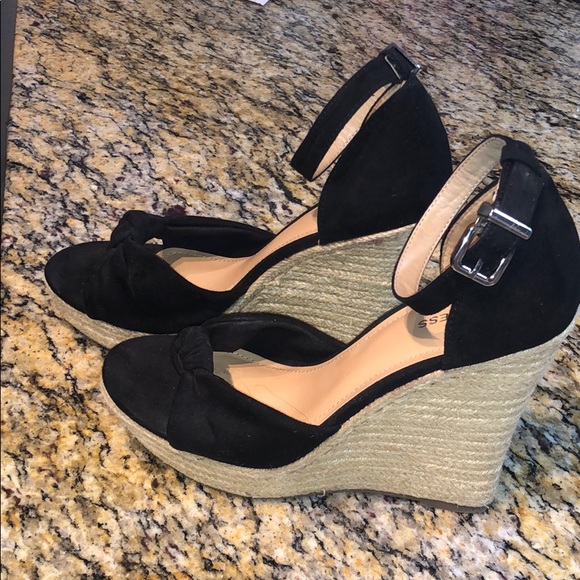 Express | Shoes | Express Wedges With Ankle Strap | Poshmark